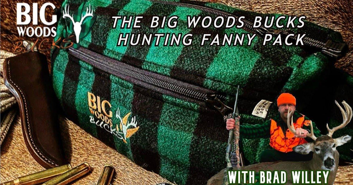 The Big Woods Bucks Wool Hunting Fanny Pack