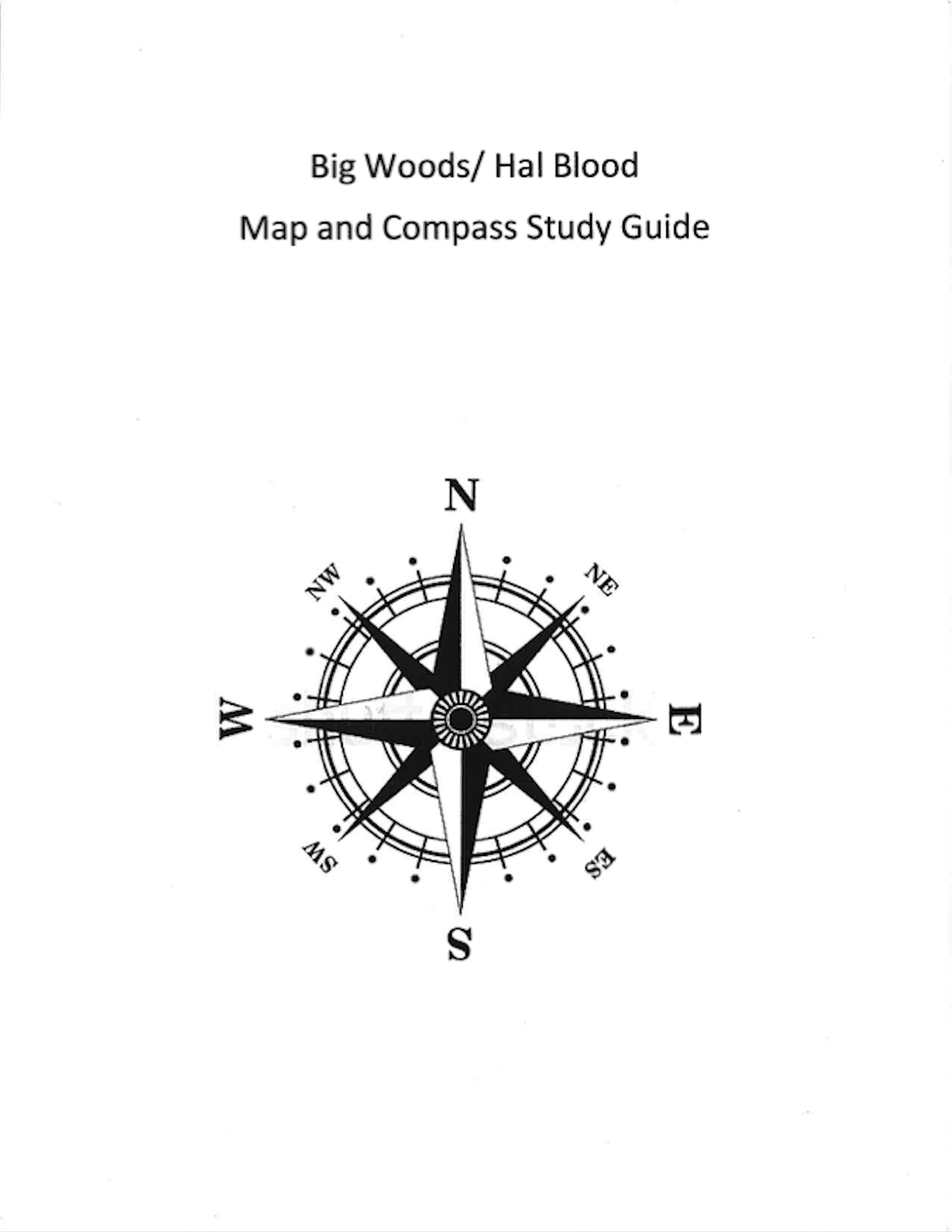 Map and Compass Course Materials – Big Woods Bucks